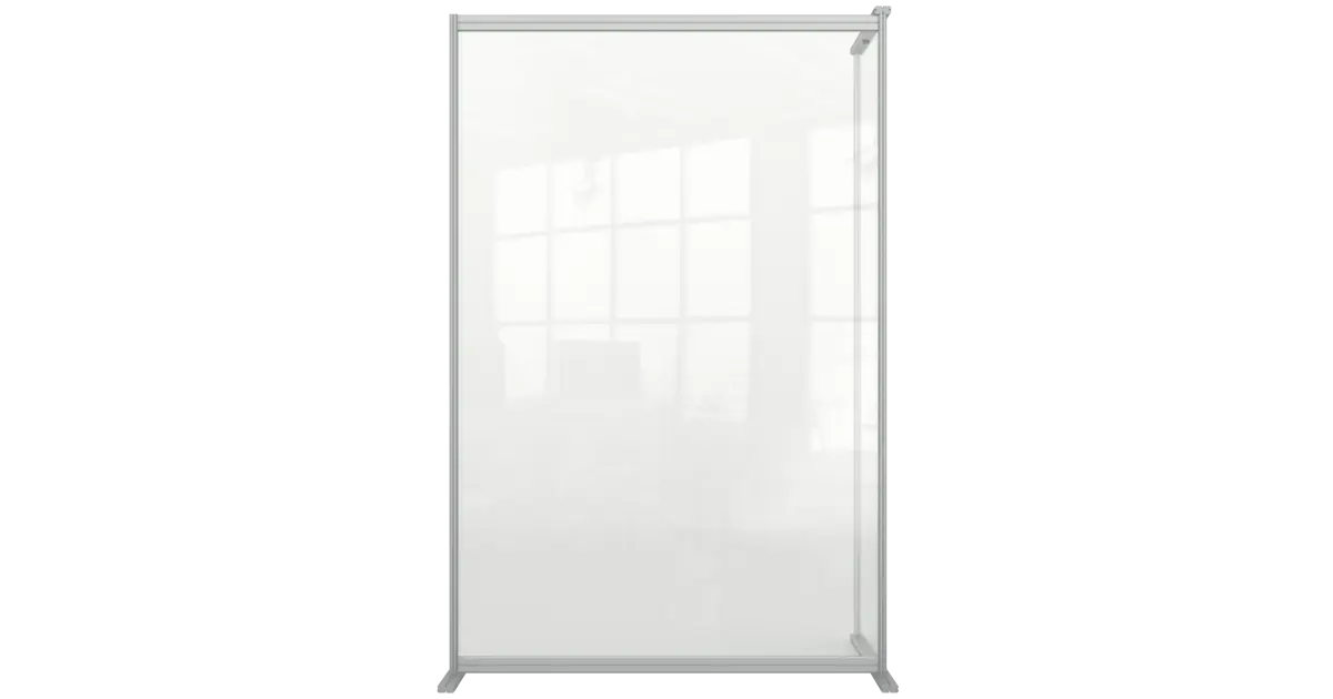 Nobo Premium Plus Clear Acrylic Protective Room Divider Screen Modular ...